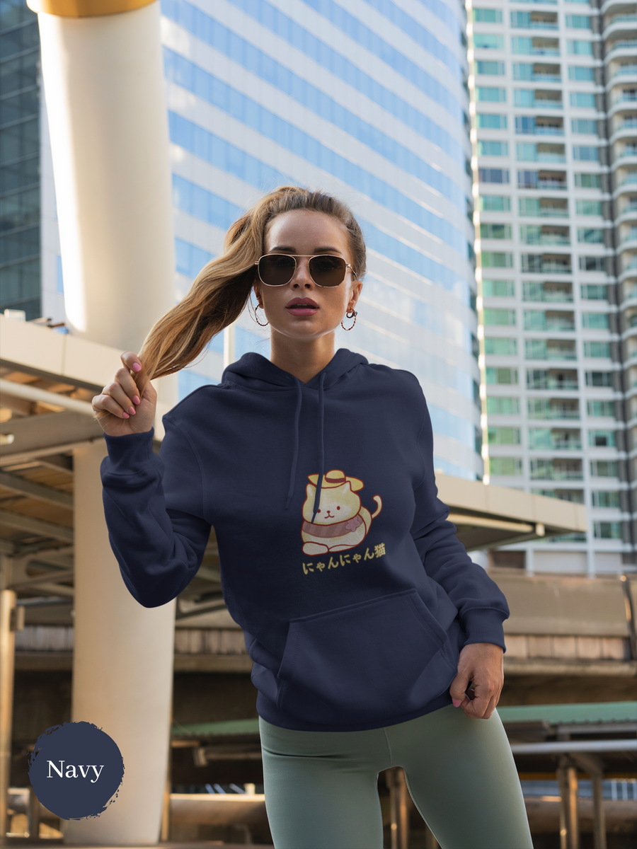 Cat Hoodie: Nyan Nyan Neko Delight - Adorable Cat Art and Cozy Comfort ...